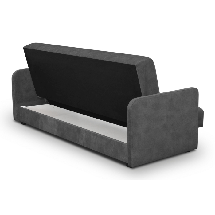 Sofa z Funkcją Spania PORTO Wersalka Rozkładana Dwuosobowa Szara ...