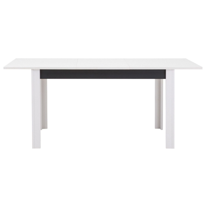 Stół Rozkładany Prostokątny do Jadalni TARN 155 cm Biały / grafit ...